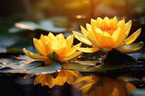 Premium Photo Water Lilies