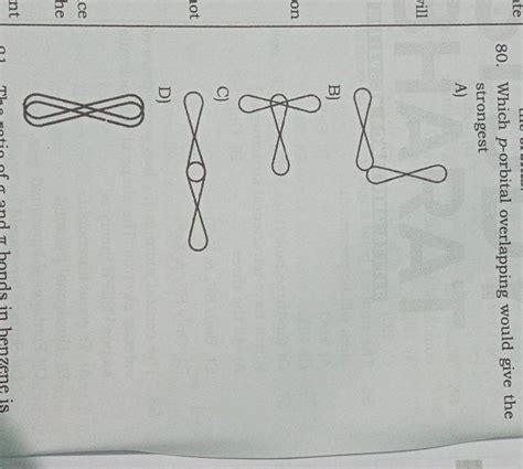 Which P Orbital Overlapping Would Give The Strongest Filo