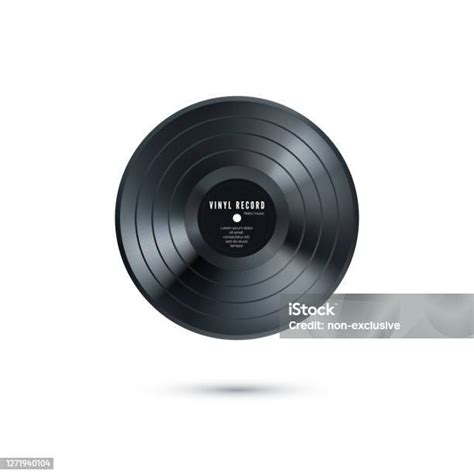 비닐 음악 레코드 현실적인 빈티지 축음기 디스크 모형 벡터 일러스트레이션 Dj에 대한 스톡 벡터 아트 및 기타 이미지 Dj 검은색 나이트클럽 Istock