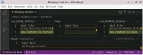 Resolving A Merge Conflict