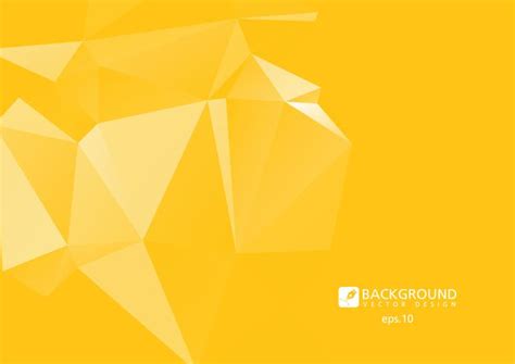 Yellow Abstract Geometric Rumpled Triangular Low Poly Style Vector Illustration Graphic