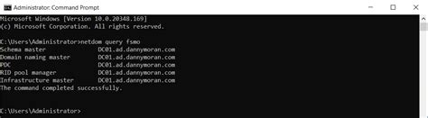 How To Find Fsmo Roles For Active Directory Domain Services Danny Moran