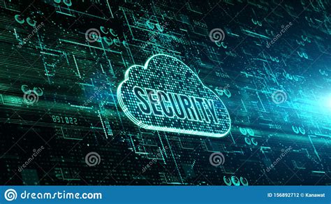 Technology Network And Data Connection Secure Data Network Digital Cloud Computing Cyber