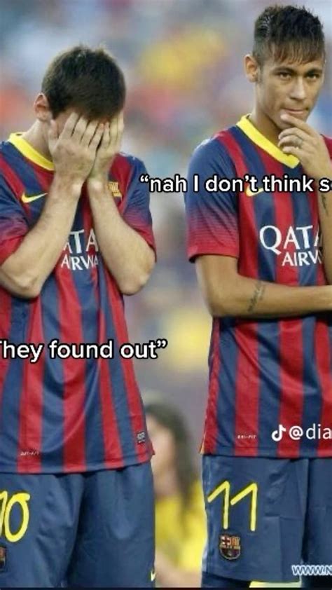 Messi And Neymar And I Think Mbappe Soccer Funny Funny Soccer Videos Funny Football Videos