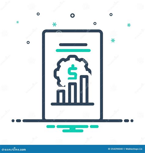 Mix Icon For Indices Indicator And Scale Stock Vector Illustration Of Sign Scale 254290040