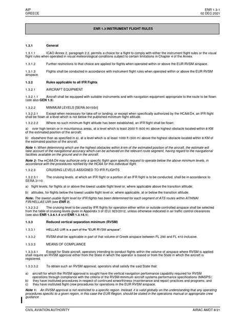 Ifr Rules Pdf Instrument Flight Rules Visual Flight Rules