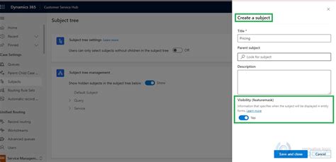 A New Experience For Subject Management Is Now Available In Dynamics 365 Crm Microsoft