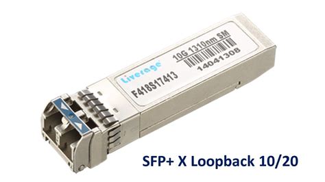 Sfp X Loopback 10 20 Cutting Edge Optical Transceivers And Testing Solutions For 5g