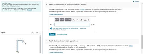 Solved Review Review Part E Scalar Analysis Of An Applied