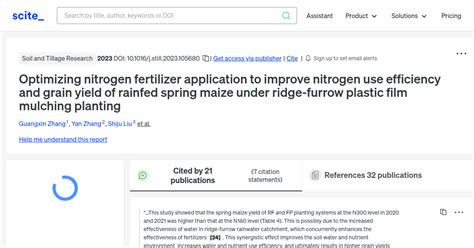 Optimizing Nitrogen Fertilizer Application To Improve Nitrogen Use