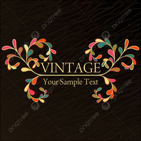 Vintage Background Deco Growth Abstract Vector Deco Growth Abstract Png And Vector With