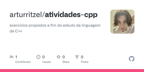 github arturritzel atividades cpp exercícios propostos a fim do