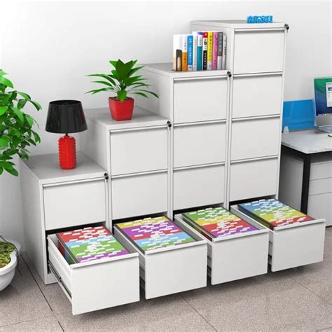 Metal Office Furniture 4 Drawers Steel Storage Hanging Filing Cabinet For Suspension File Folder