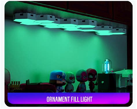 RGBIC Smart Light Board Hexagonal Lamp Indoor Atmosphere Wall Lamp Voice Control APP Night Light