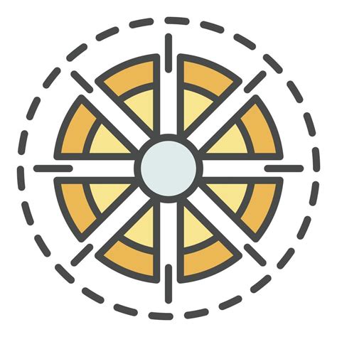 Sun Icon Color Outline Vector 15667243 Vector Art At Vecteezy