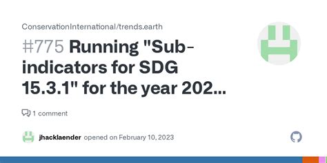 Running Sub Indicators For Sdg For The Year Under Version