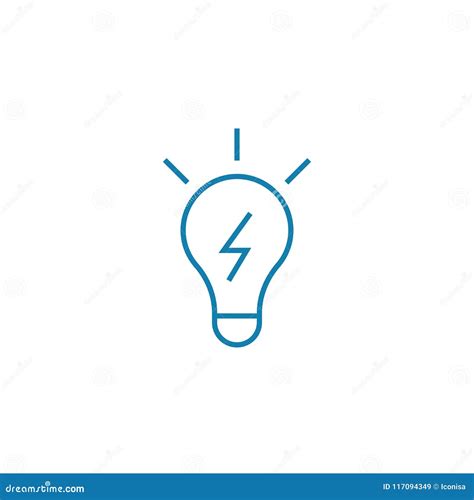 Innovative Solution Linear Icon Concept Innovative Solution Line Vector Sign Symbol