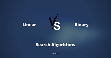 Linear Vs Binary Search Algorithms