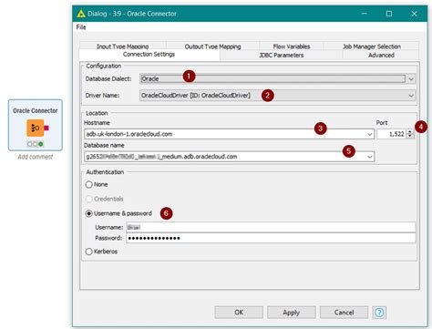 Unable To Connect To Oracle Autonomous Database Database Version 21c Knime Analytics Platform