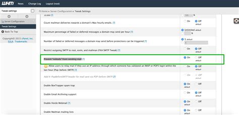 ВключитьВыключить Phpmail Function в Whmcpanel Linux