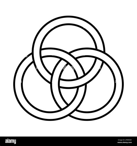 Three Interlaced Circles An Emblem Of The Trinity An Ancient