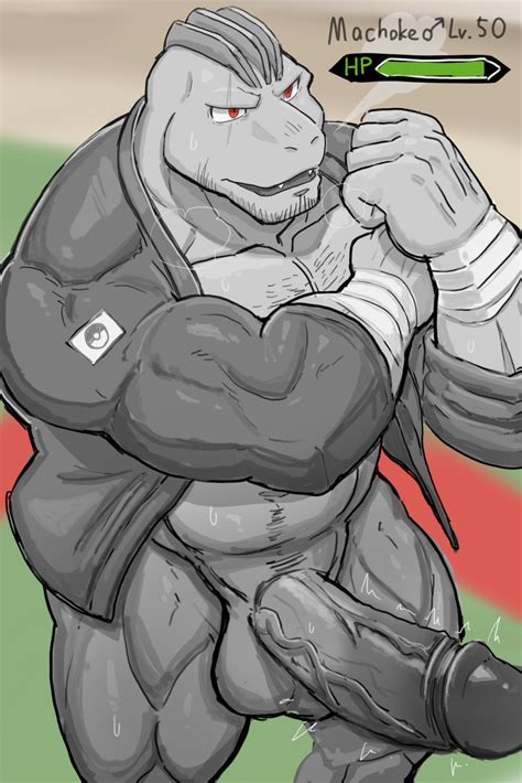 Rule 34 Abs Balls Bara Barazoku Bodily Fluids Eye Scar Facial Scar Furry Generation 1 Pokemon