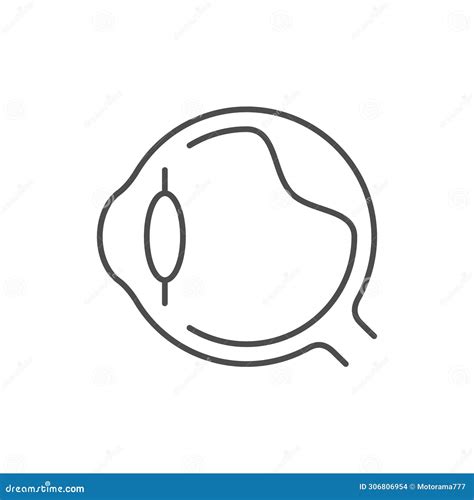 Retina Detachment Line Outline Icon Vector Illustration CartoonDealer Com 306806954