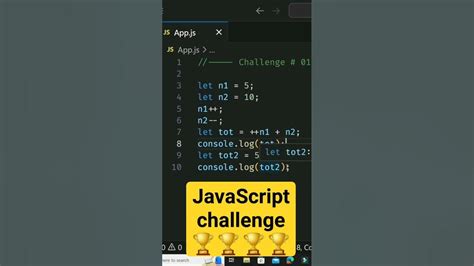 Javascript Challenge 1 Interview Javascript Shortsvideo Shorts Short Youtube