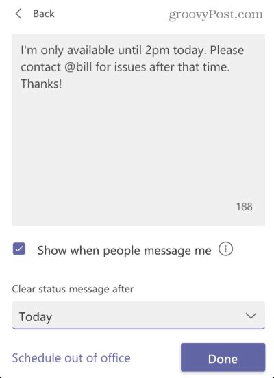 How To Set Your Status And A Message In Microsoft Teams