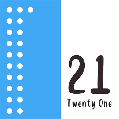 Premium Vector 21 Twenty One Number Wizards Unite Preschool Counting Flashcards Amp Instant