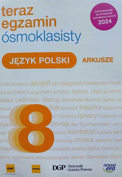 Teraz Egzamin ósmoklasisty 2024 JĘzyk Polski Arkusze Odpowiedzi