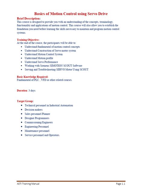 Servo Control Module 1 3 Pdf