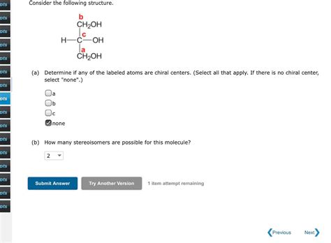 Solved Consider The Following Structure A Determine If