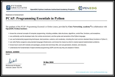 Suhail Ahmed On Linkedin Python Designerjobs Pythonprogramming Pcap Cisconetworkingacademy