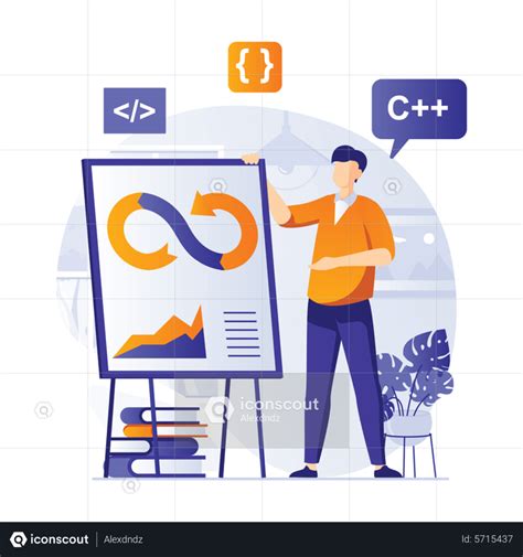 best premium devops web development illustration download in png