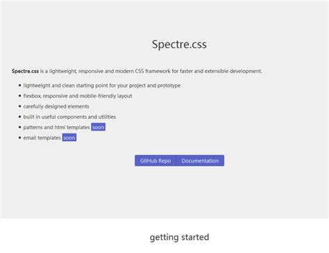 Spectrecss Lightweight Responsive Modern Css Framework Coding