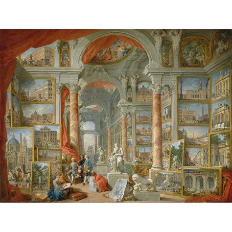 Wall Art Print And Canvas Giovanni Paolo Panini Gallery Of Views Of