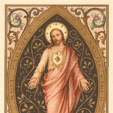 Sacred Heart Of Jesus Art Etsy Sacred Heart Of Jesus Art Etsy