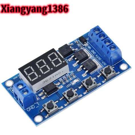 Dc 12v 24v Dual Mos Led Digital Time Delay Relay Trigger Cycle Timer Delay Switch Circuit Board