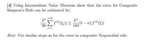 Solved 4 ﻿using Intermediate Value Theorem Show That The