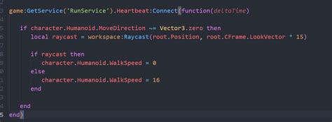 Make The Players Movedirection 0 When Walking Into A Wall Scripting