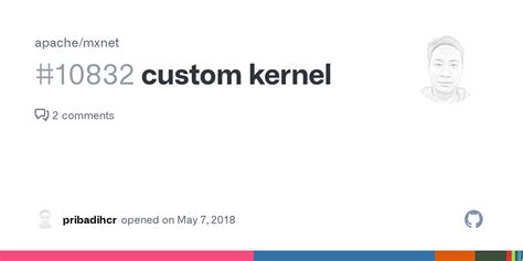 Custom Kernel · Issue 10832 · Apachemxnet · Github
