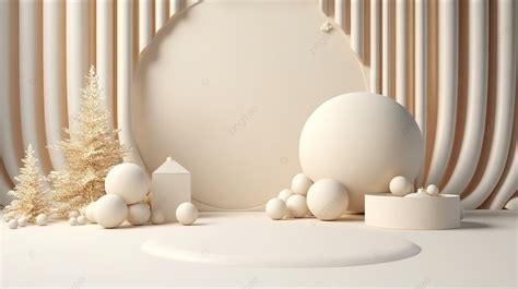 3d 렌더링된 크리스마스 개체를 특징으로 하는 추상 크리스마스 연단 디스플레이 제품 플랫폼 3d 플랫폼 연단 디스플레이 배경 일러스트 및 사진 무료 다운로드 Pngtree