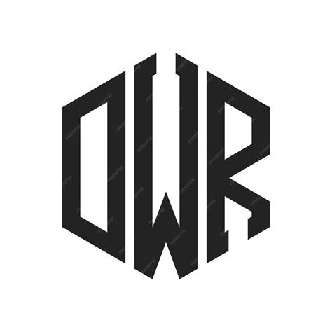 Premium Vector Dwr Logo Design Initial Letter Dwr Monogram Logo Using