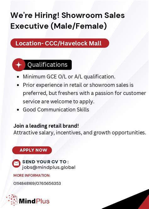 Mind Plus On Linkedin Colombo Srilanka Srilankajobs Vacancy Colombo Vacancies