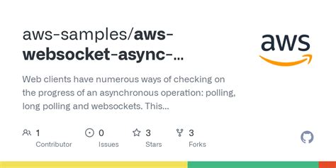Github Aws Samples Aws Websocket Async Updates Web Clients Have