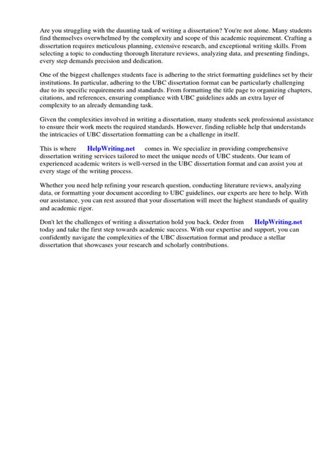 Ubc Dissertation Format Pdf Thesis