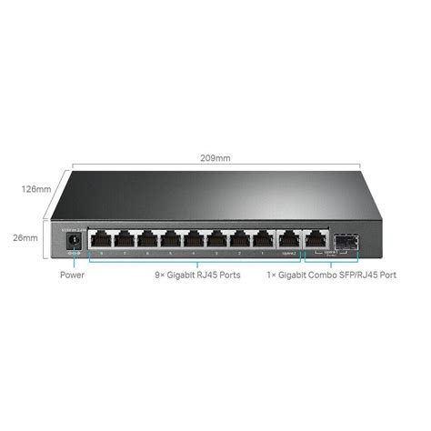 Tp Link Tl Sg1210mpe 10 Port Gigabit Easy Smart Switch With 8 Port Poe