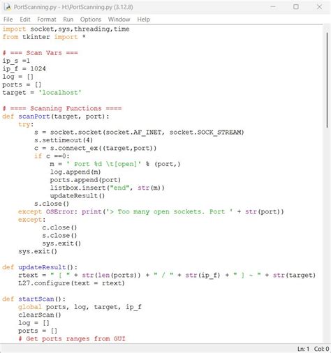 Python Cybersecurity Portscanner Ports Projects Learningjourney