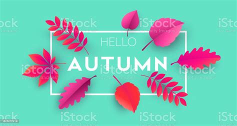 밝은 유행 현대가 배경 포스터 전단지 배너의 디자인에 대 한 나뭇잎 벡터 Illustratio 가을에 대한 스톡 벡터 아트 및 기타 이미지 Istock